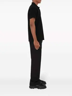 Burberry Ekd-embroidered Polo Shirt - Black