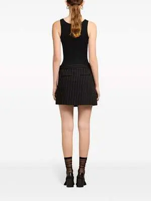 AMI Paris Ribbed Tank Top - Black