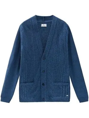Woolrich Ribbed-knit V-neck Cardigan