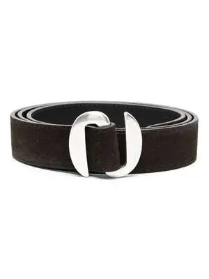 ORTIGNI Buckled Suede Belt