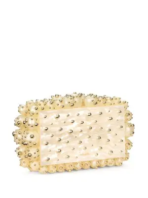 Cult Gaia Eos Studded Clutch - Neutrals