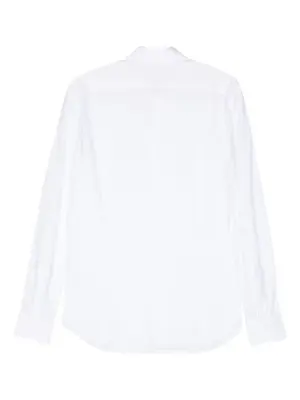 MAZZARELLI Tonal Stitching Cotton Shirt - White