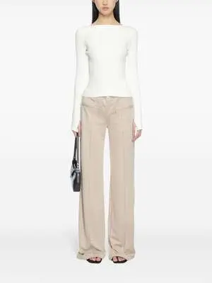COURREGES Ribbed-knit Top