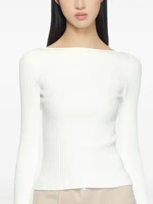 COURREGES Ribbed-knit Top