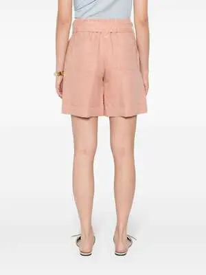 Lorena Antoniazzi Belted Pleated Thigh-length Shorts