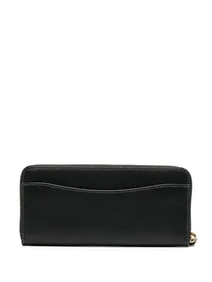 COACH Slim Accordion Leather Wallet - Black