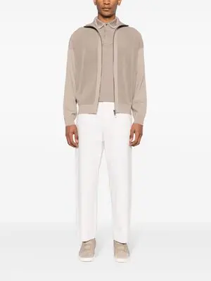 Emporio Armani Cotton Zip-up Cardigan