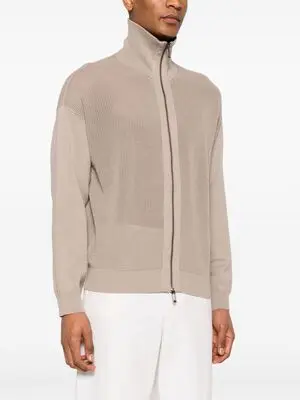 Emporio Armani Cotton Zip-up Cardigan