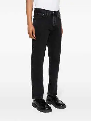 SUNFLOWER Mid-rise Straight-leg Jeans - Black