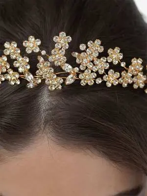JENNIFER BEHR Meadow Tiara Headband - Gold