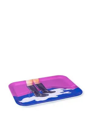 SELETTI Milky Boots Wood Tray