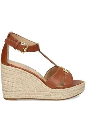Ralph Lauren Logo-appliqué Wedge Sandals