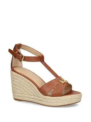 Ralph Lauren Logo-appliqué Wedge Sandals