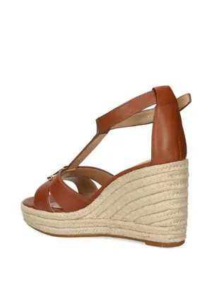 Ralph Lauren Logo-appliqué Wedge Sandals