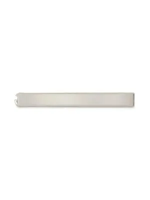 Dolce & Gabbana Logo-plaque Crystal-embellished Tie Clip - Silver