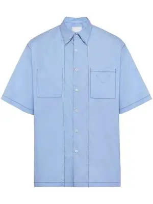 Prada Triangle-logo Cotton Shirt