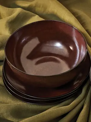 L'Objet Terra Porcelain Cereal Bowl - Red