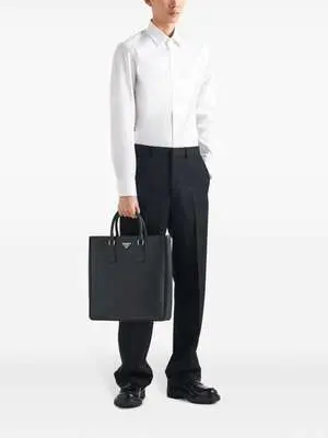 Prada Long-sleeve Cotton Shirt - White