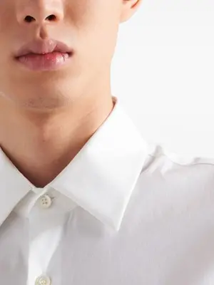 Prada Long-sleeve Cotton Shirt - White