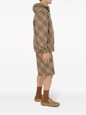 Burberry Check-print Drawstring Shorts - Brown