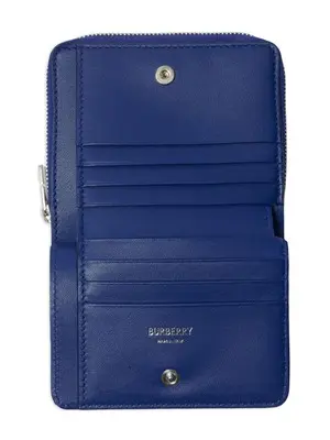 Burberry Checked Leather Wallet