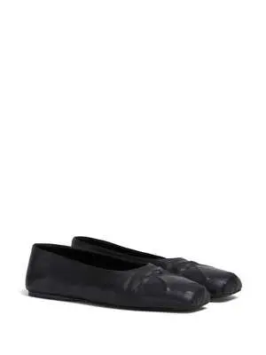 Marni Leather Ballerinas - Black