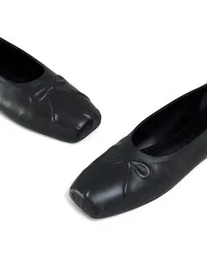 Marni Leather Ballerinas - Black