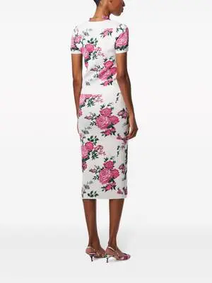 Carolina Herrera Floral-jacquard Knitted Top