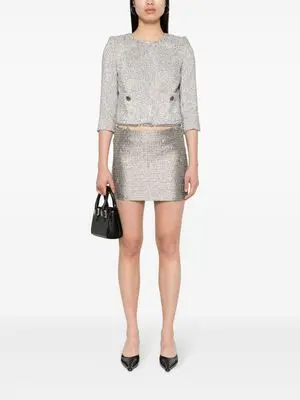 Elisabetta Franchi Tweed Cropped Jacket