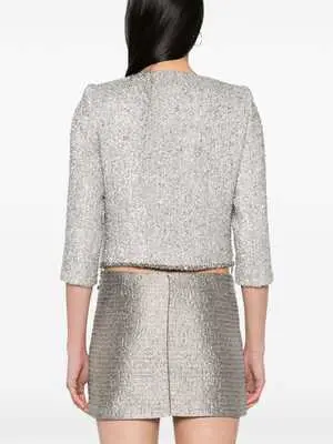 Elisabetta Franchi Tweed Cropped Jacket