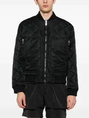 Just Cavalli Logo-embroidered Bomber Jacket