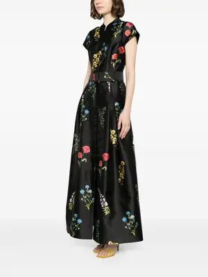 Sachin & Babi Marta Floral-print Gown - Blue