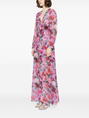 Sachin & Babi Penny Floral-print Gown - Black