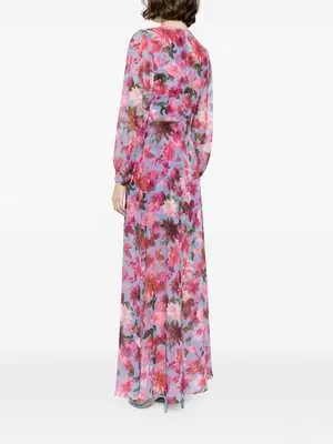 Sachin & Babi Penny Floral-print Gown - Black