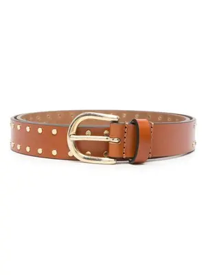 Isabel Marant Étoile Stud-embellished Belt - Brown
