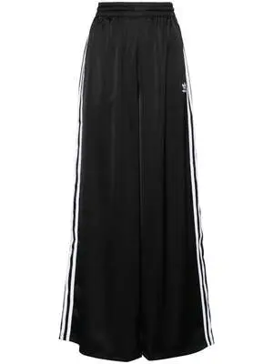 Adidas Wide-leg Satin Track Trousers