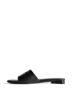 Balenciaga Duty Free Leather Sandals - Black