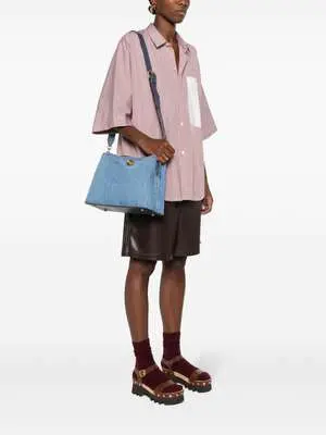 COACH Willow 24 Denim Tote Bags