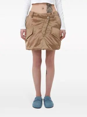 JW Anderson Mini Padded Cargo Skirt - Neutrals
