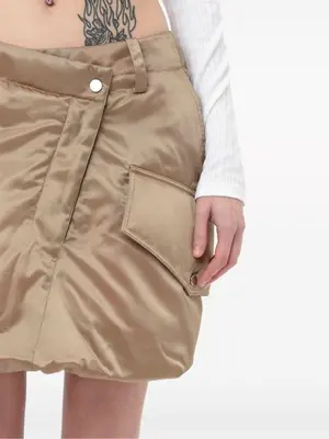 JW Anderson Mini Padded Cargo Skirt - Neutrals