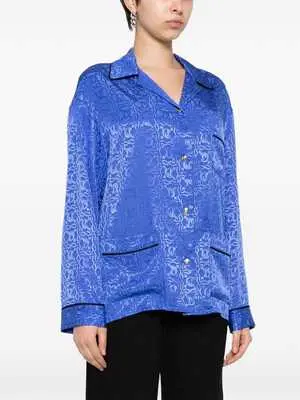 Just Cavalli Logo Snake-jacquard Shirt