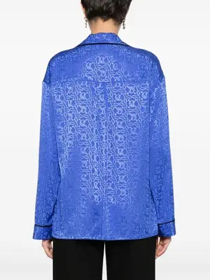 Just Cavalli Logo Snake-jacquard Shirt