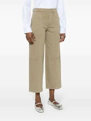 Rails Getty Mid-rise Cropped Jeans - Green