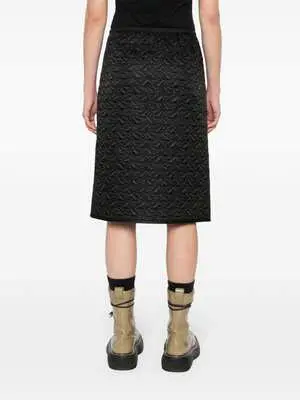 Moncler Quilted Pencil Skirt - Black