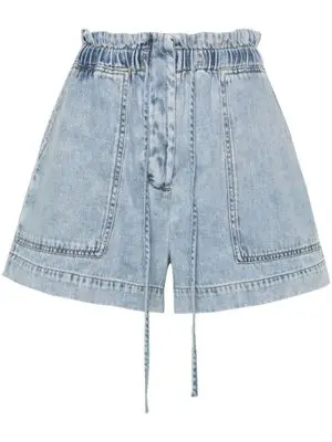 Rails Foster Wide-leg Denim Shorts - Blue