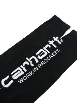 Carhartt Work In Progress Logo-intarsia Ribbed Socks