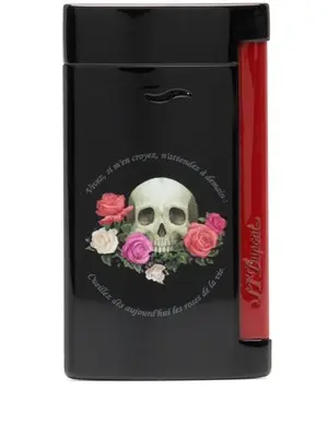 S.t. Dupont Memento Mori Maxijet Lighter - Black