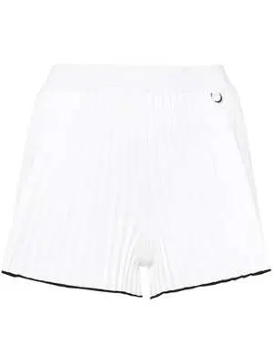 Jacquemus Le Short Maille Plissé Shorts - White