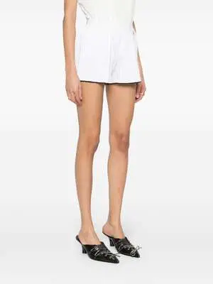 Jacquemus Le Short Maille Plissé Shorts - White