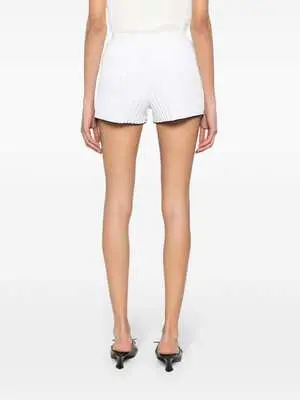 Jacquemus Le Short Maille Plissé Shorts - White